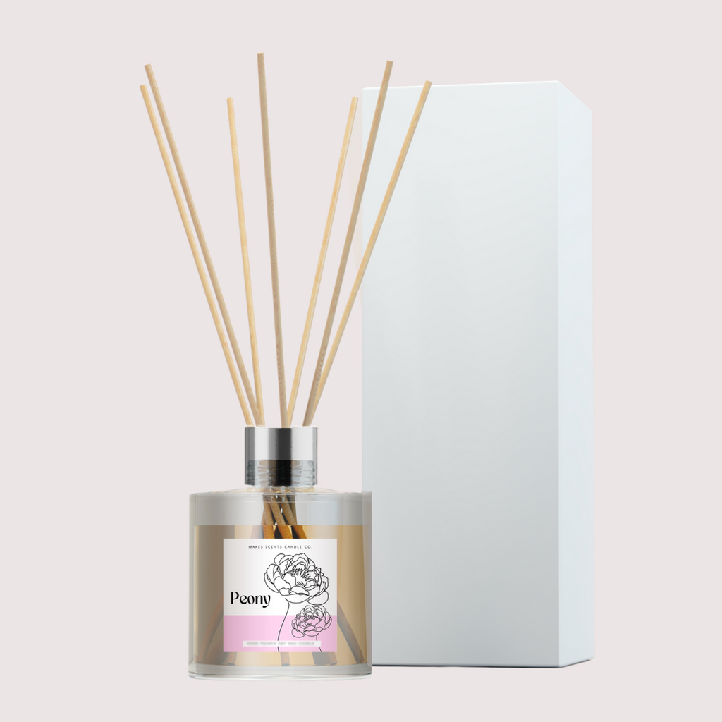 Peony Reed Diffuser [200ml] [Two scent options] – Makes Scents Candles